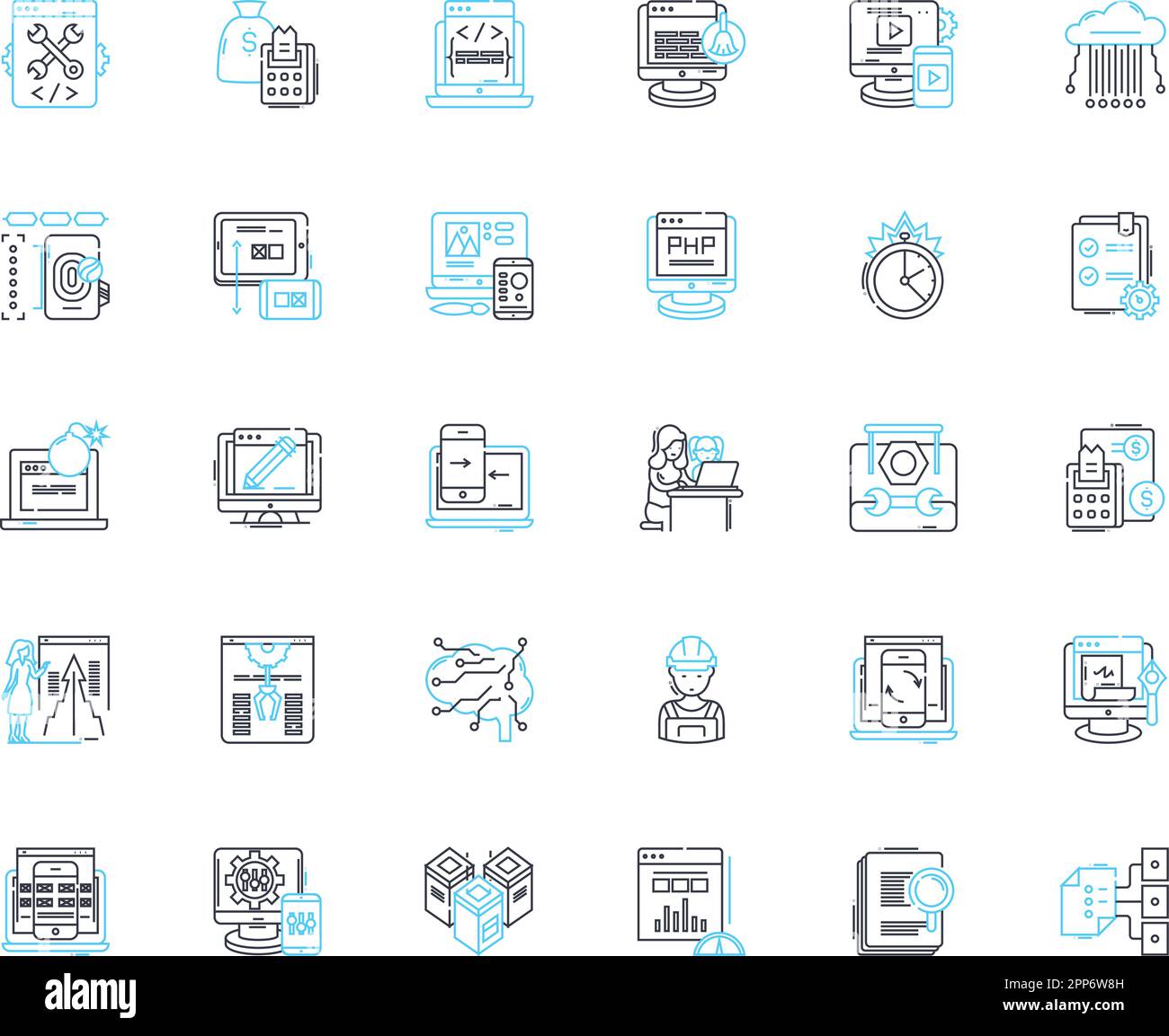 Online Defense linear icons set. Firewall, Encryption, Vulnerabilities ... Online Defense linear icons set. Firewall, Encryption, Vulnerabilities ...