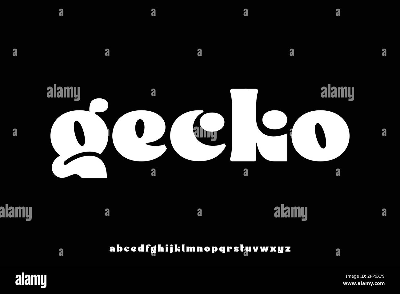 Unique bold chubby display font vector Stock Vector Image & Art - Alamy