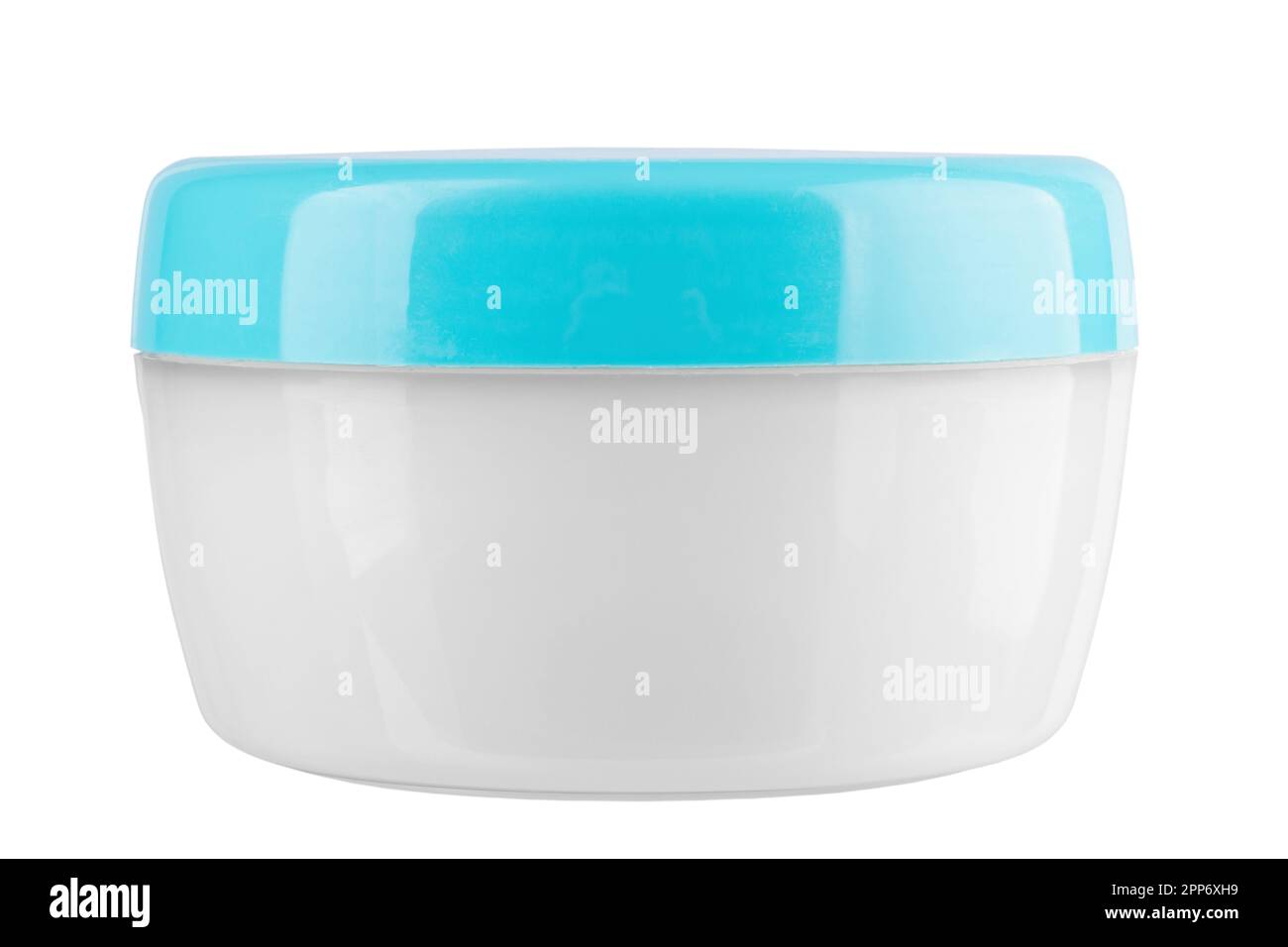 White container for cream. Isolated on white background. File contains ...