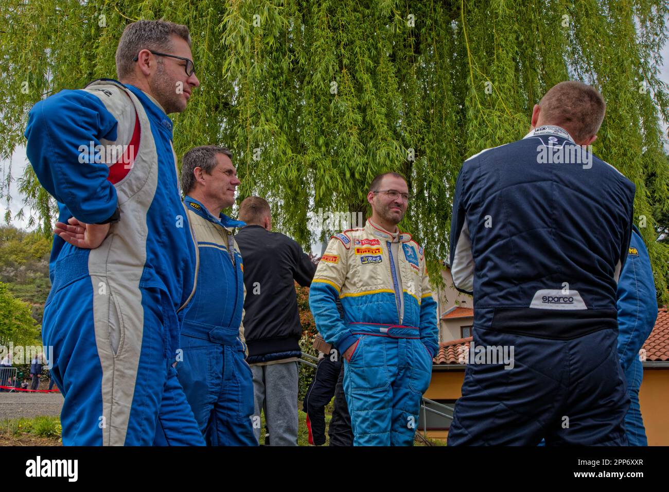 Rally drivers during race hi-res stock photography and images - Alamy