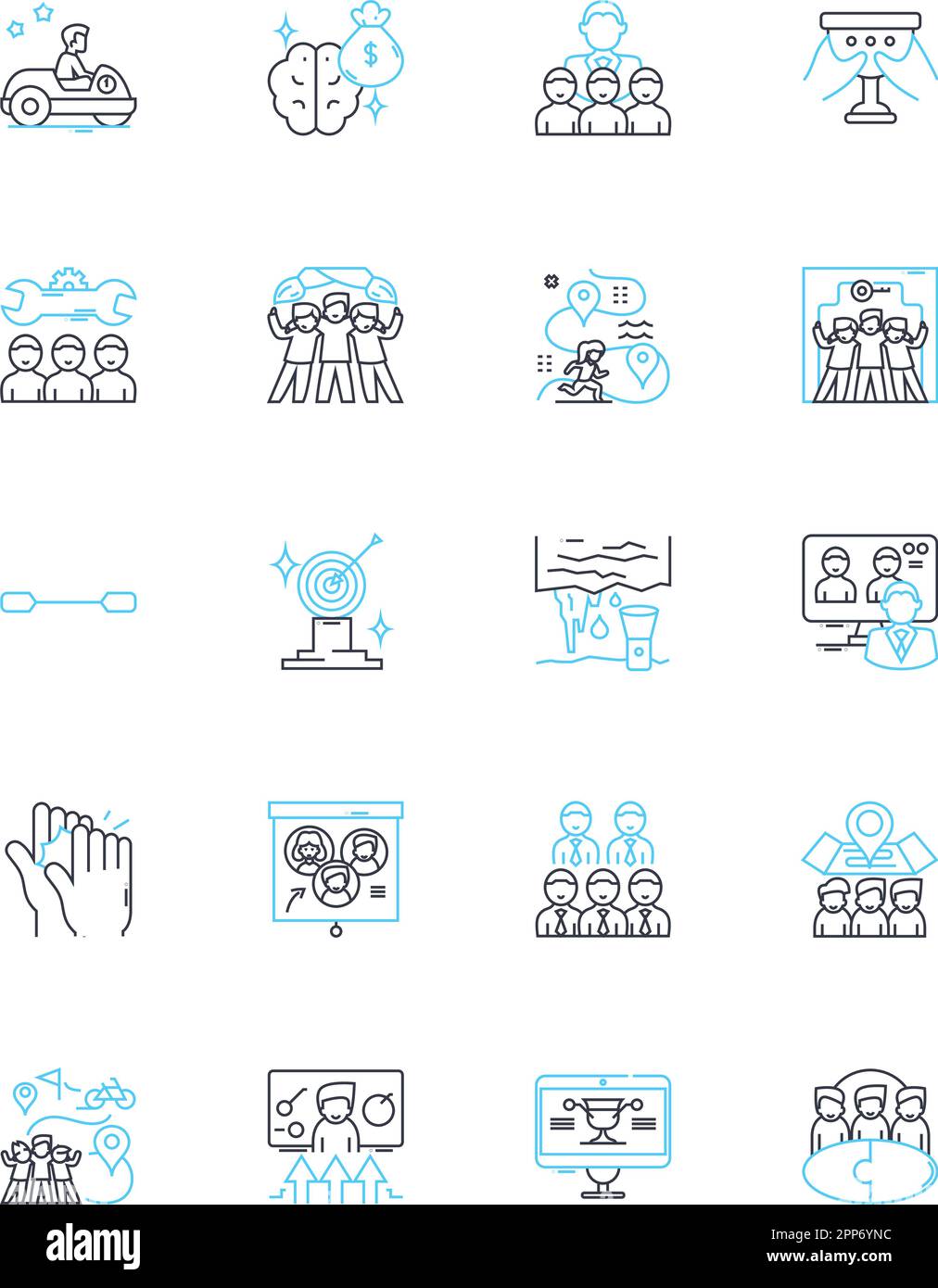 Colony linear icons set. Settlement, Community, Outpost, Migration ... Colony linear icons set. Settlement, Community, Outpost, Migration ...