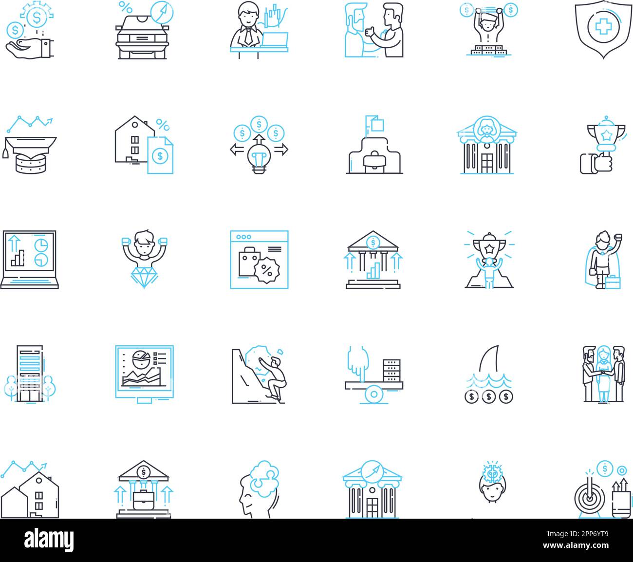 Web-based company linear icons set. Online, Technology, Cloud, Software ...