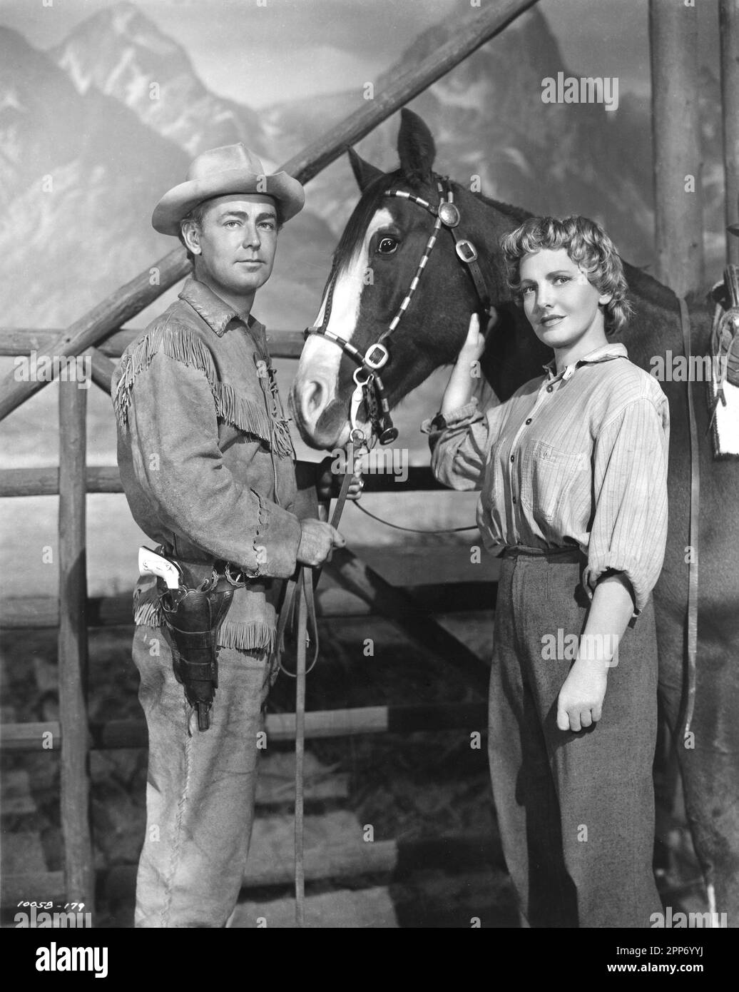 Alan Ladd Jean Arthur Portrait Shane 1953 Director George Stevens Novel ...