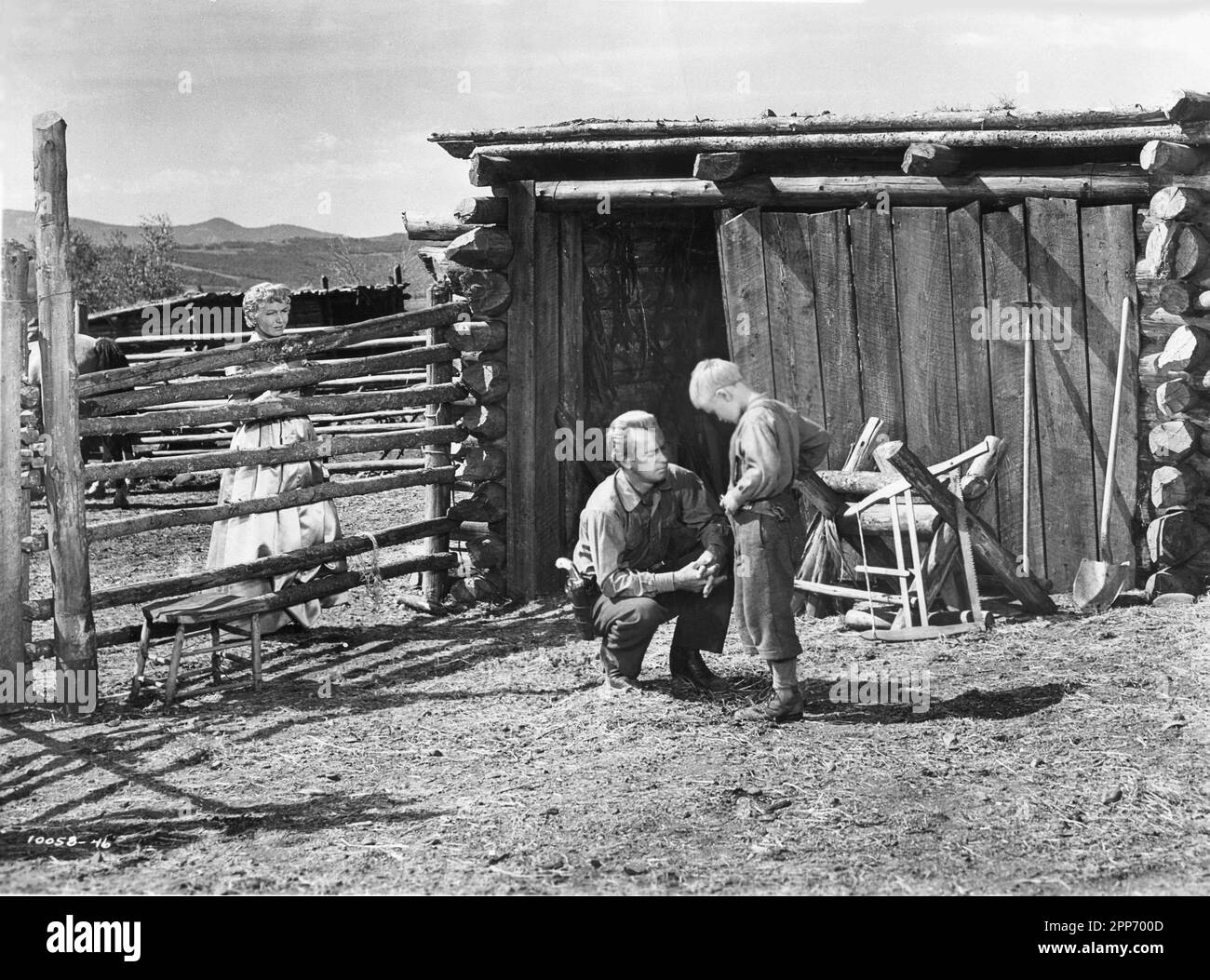 Jean Arthur Alan Ladd Brandon De Wilde B/W Scene Shane 1953 Director ...