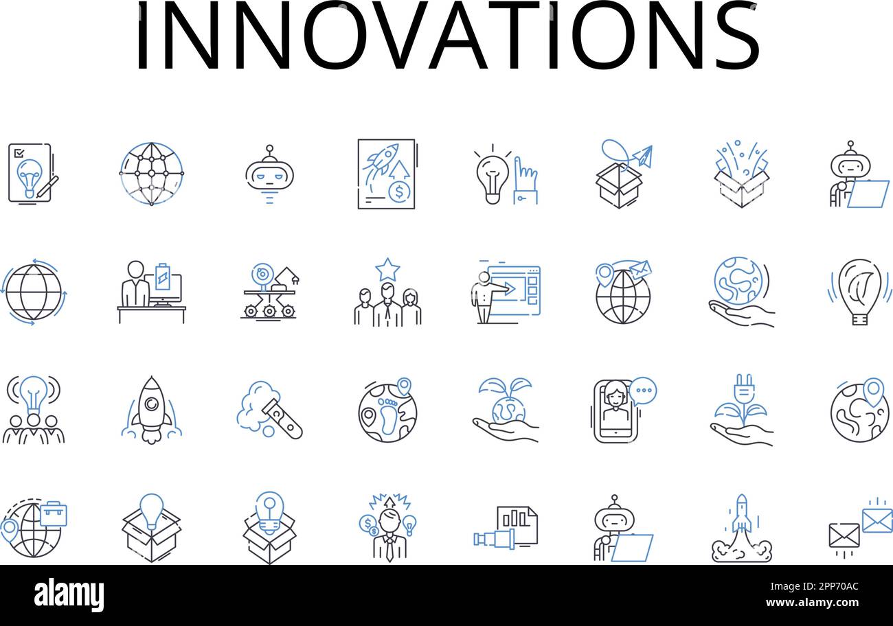 Innovations line icons collection. Advancements, Progressions ... Innovations line icons collection. Advancements, Progressions ...