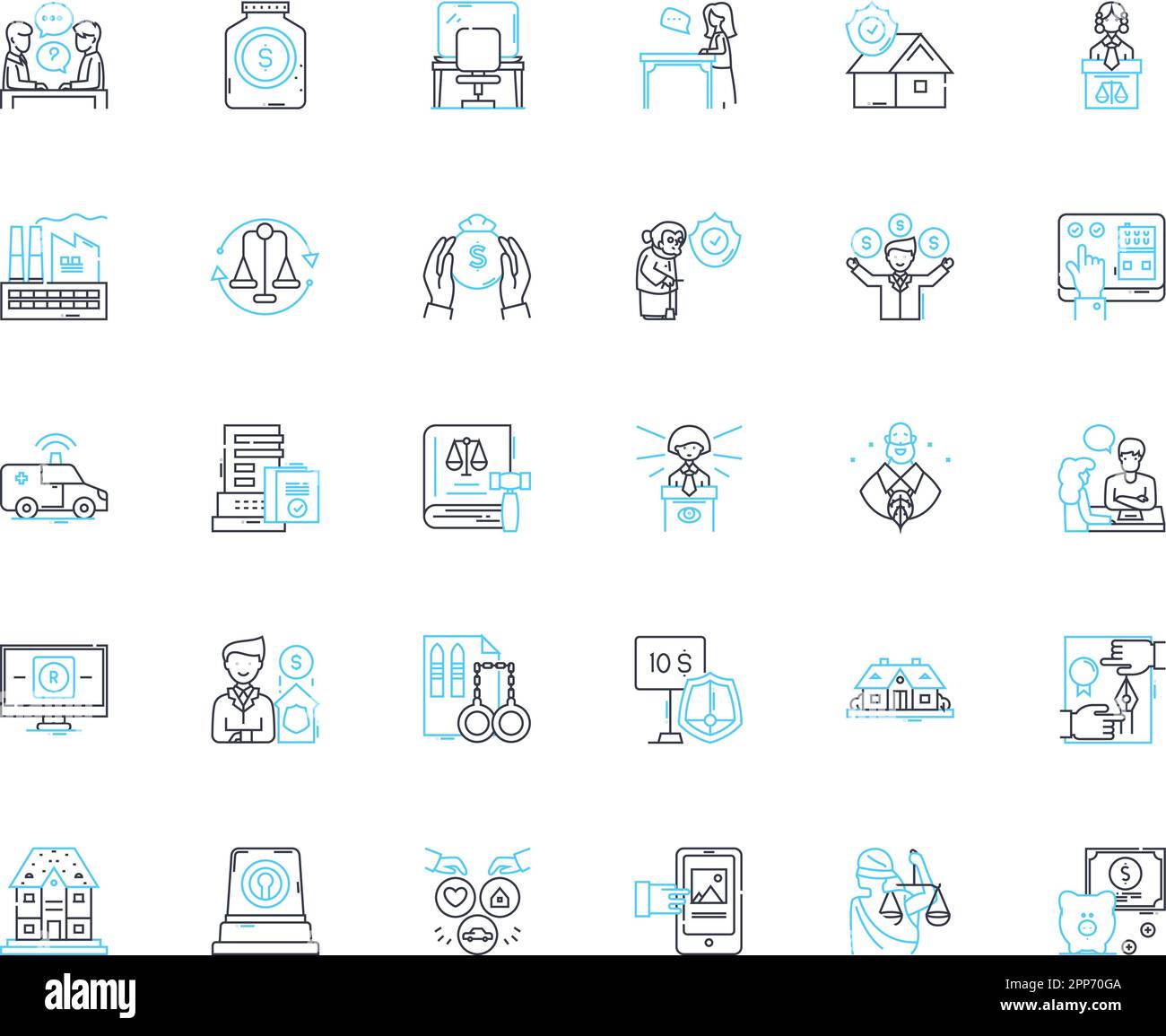 Protection linear icons set. Security, Shielding, Defense, Safety ... Protection linear icons set. Security, Shielding, Defense, Safety ...