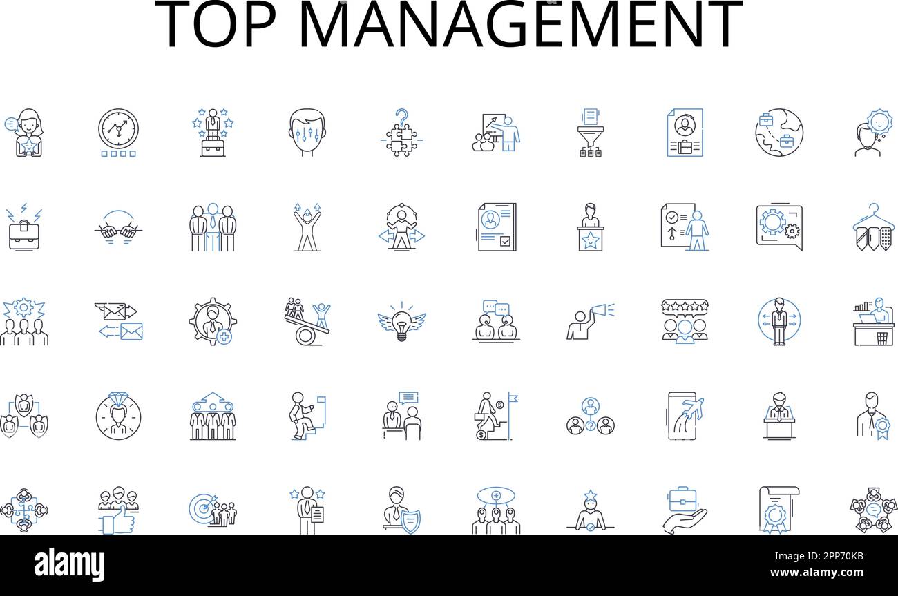 Top management line icons collection. Swap, Trade, Barter, Convert ...