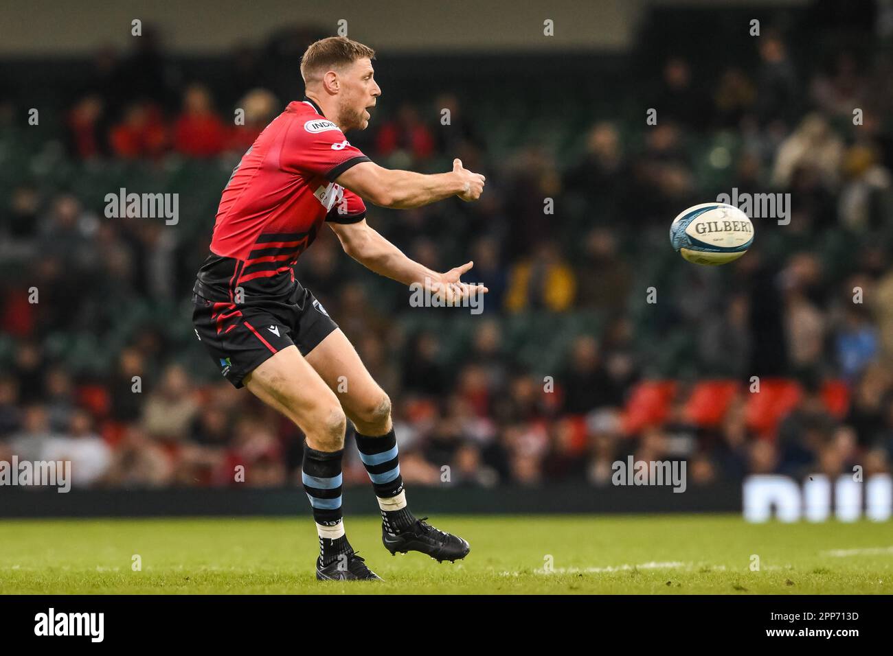 Rhys Priestland of Cardiff in action during the United Rugby ...