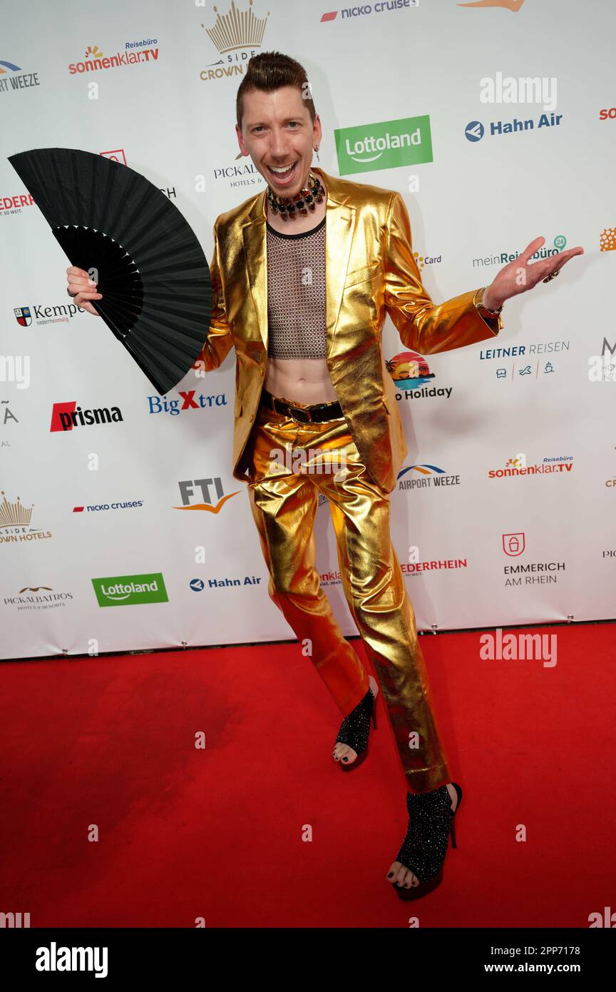 Kalkar, Germany. 22nd Apr, 2023. The reality star Manuel Flickinger ...