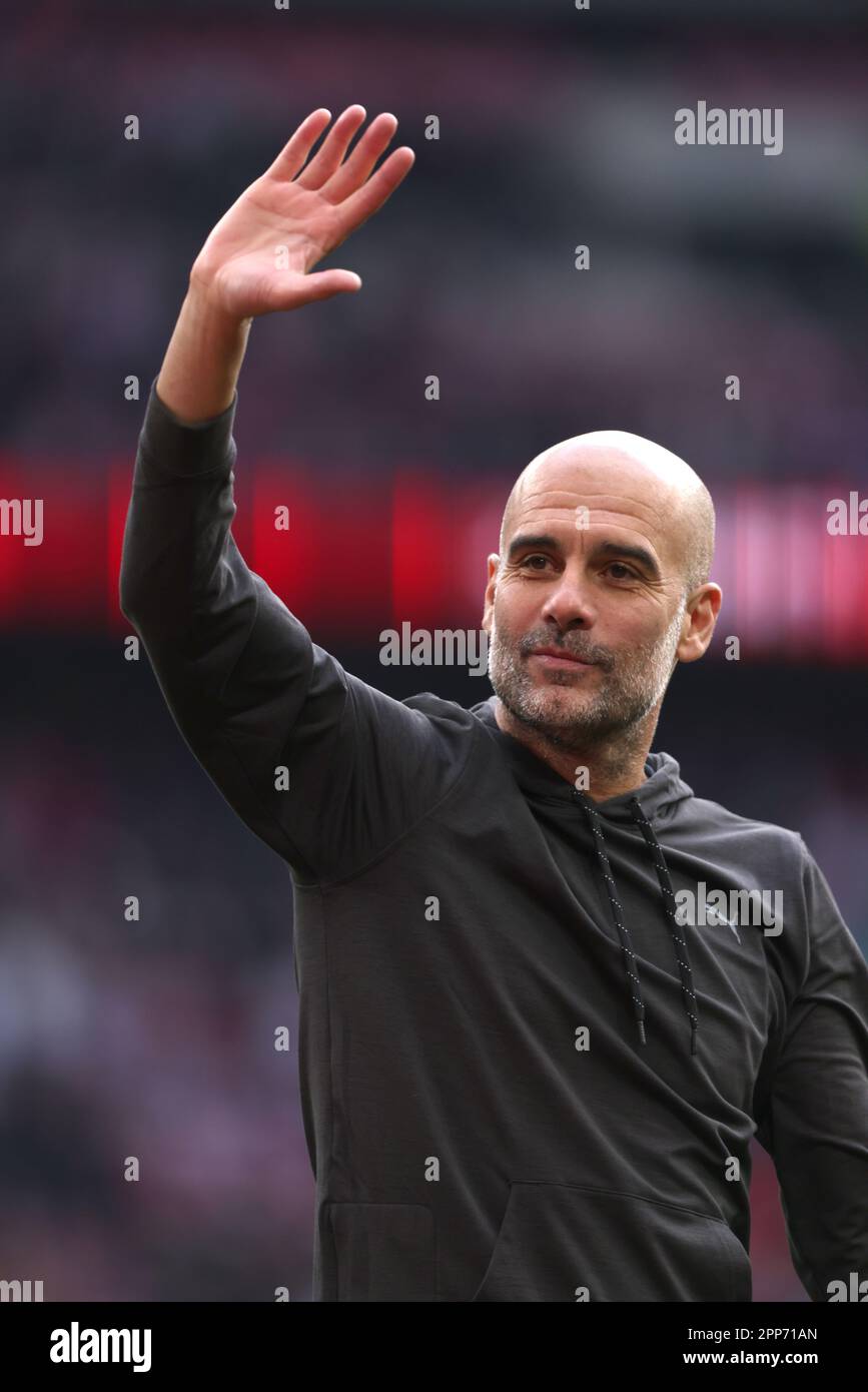 Pep guardiola celebrates 2023 hi-res stock photography and images - Alamy