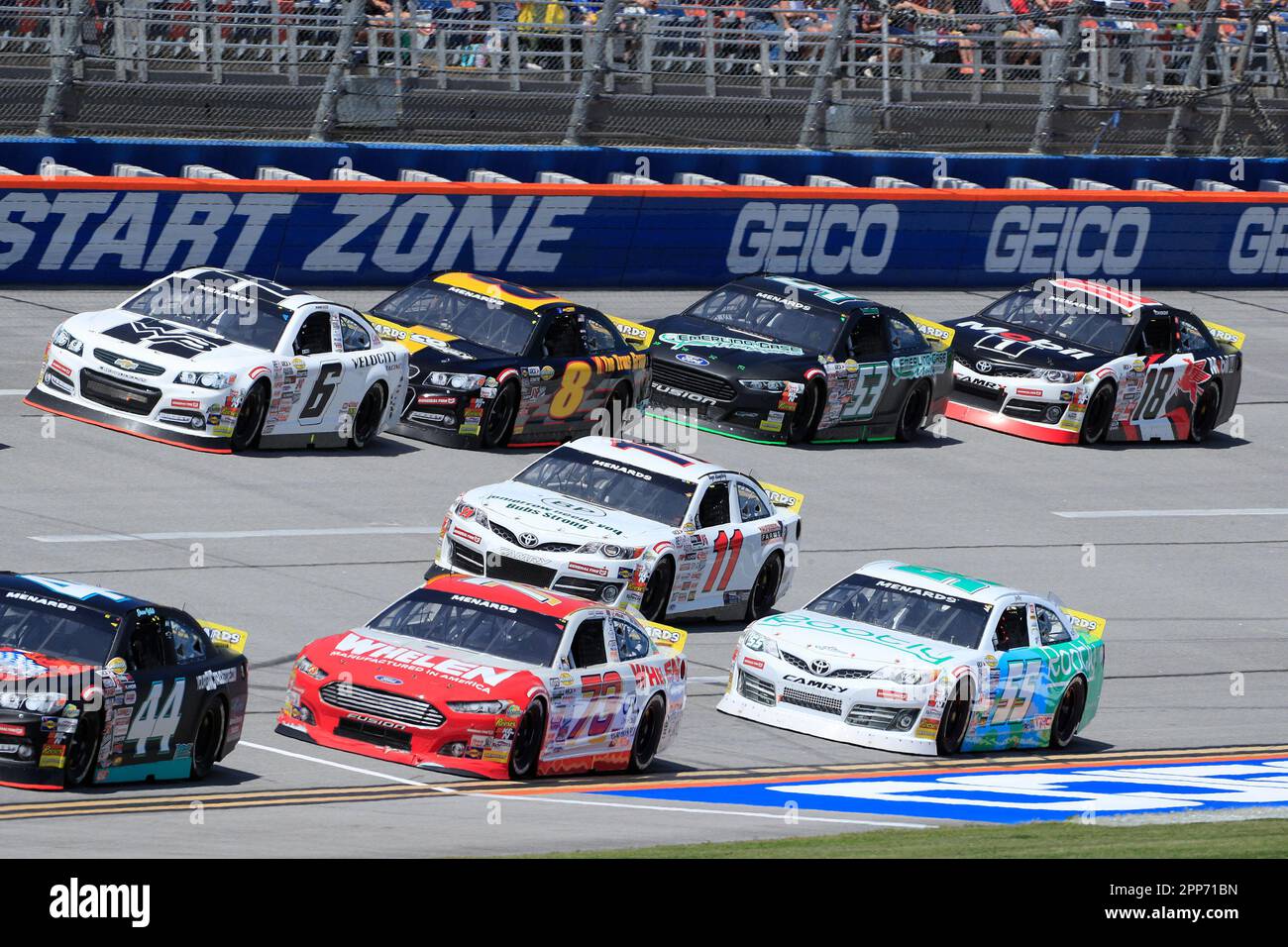 TALLADEGA, AL - APRIL 22: General race action during the ARCA Menards ...