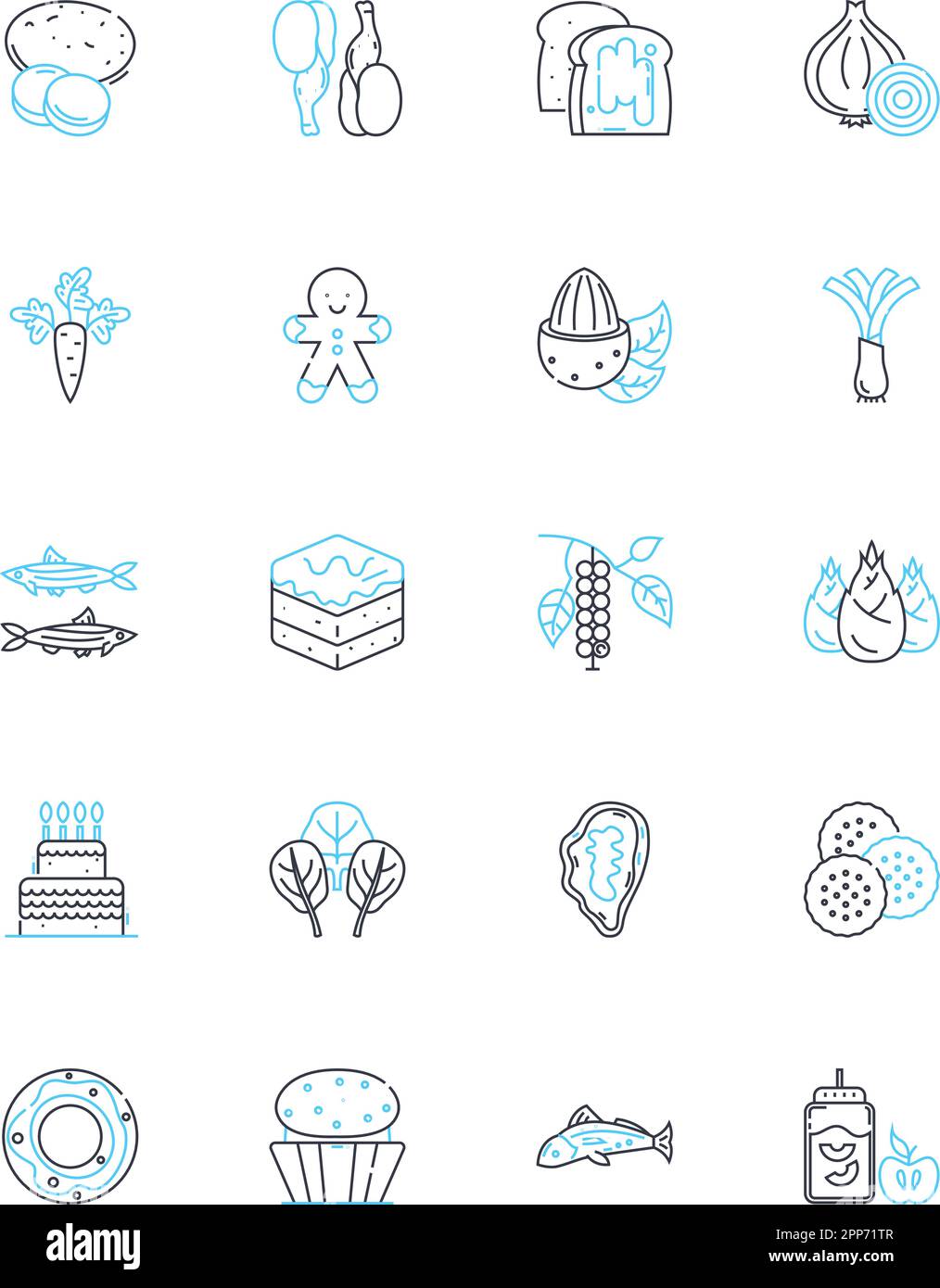 Restaurant industry linear icons set. Cuisine, Menu, Hospitality ...