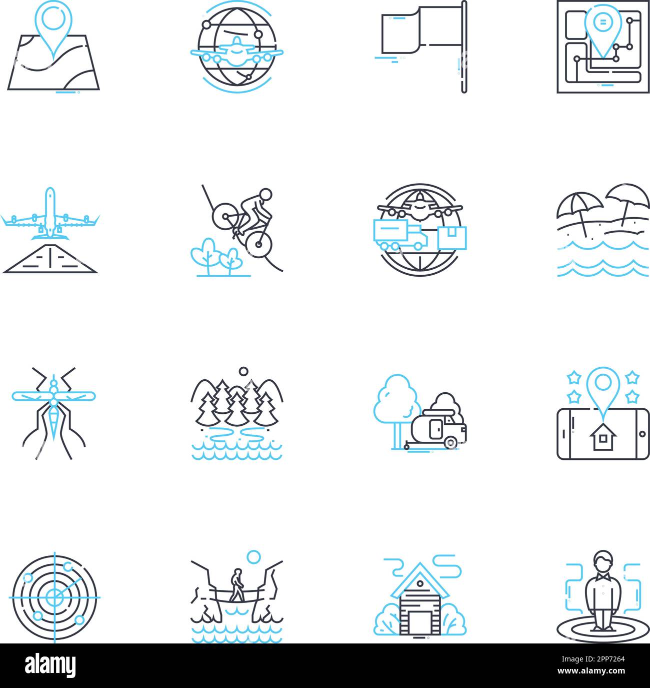 Map-based navigation linear icons set. GPS, Navigation, Directions ... Map-based navigation linear icons set. GPS, Navigation, Directions ...