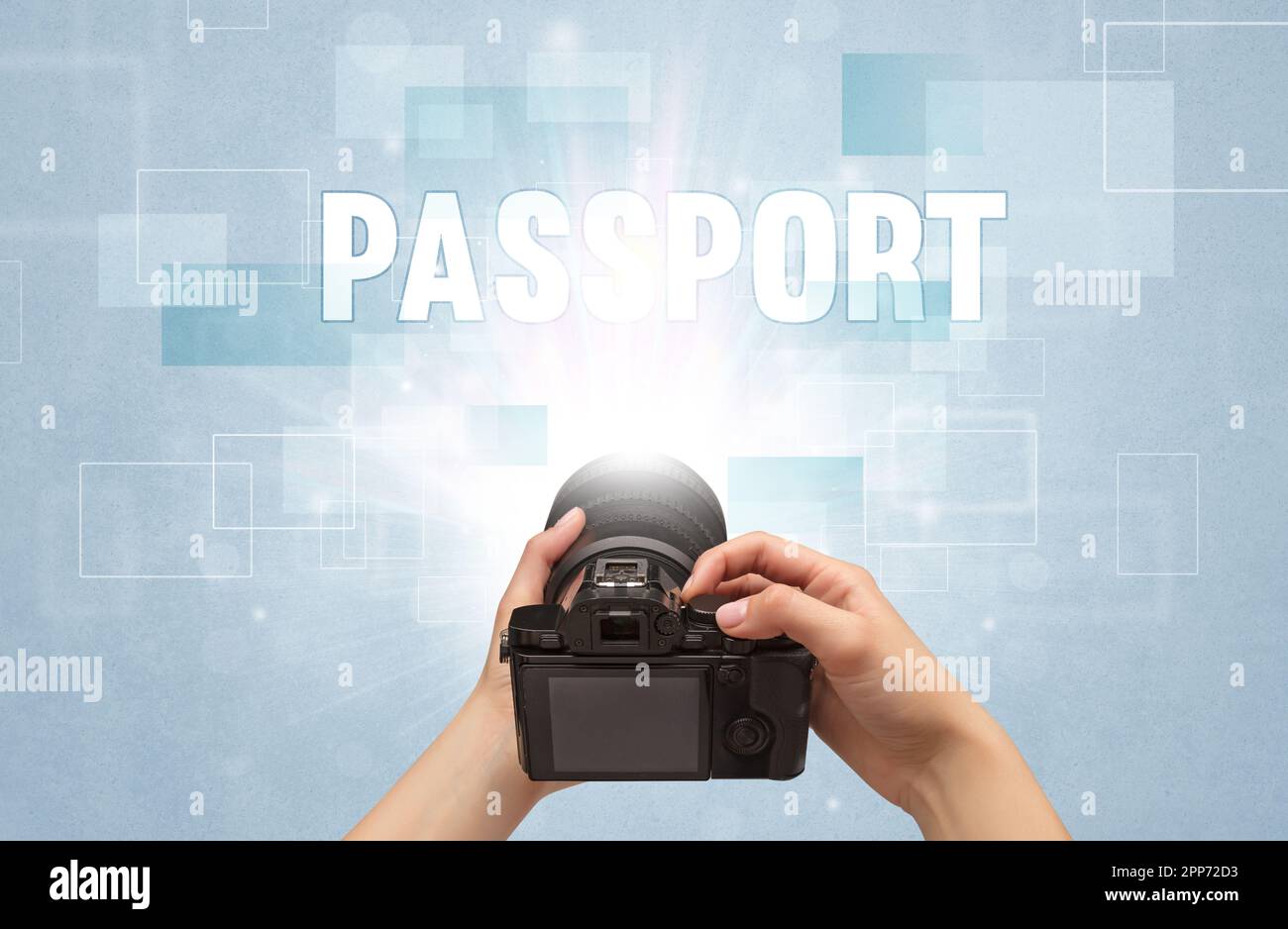 hand holding digital camera, traveling concept Stock Photo - Alamy