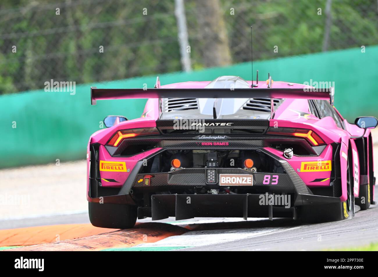 Monza, Italy. 22nd Apr, 2023. Iron Dames Sarah Bovy Michelle Gatting ...
