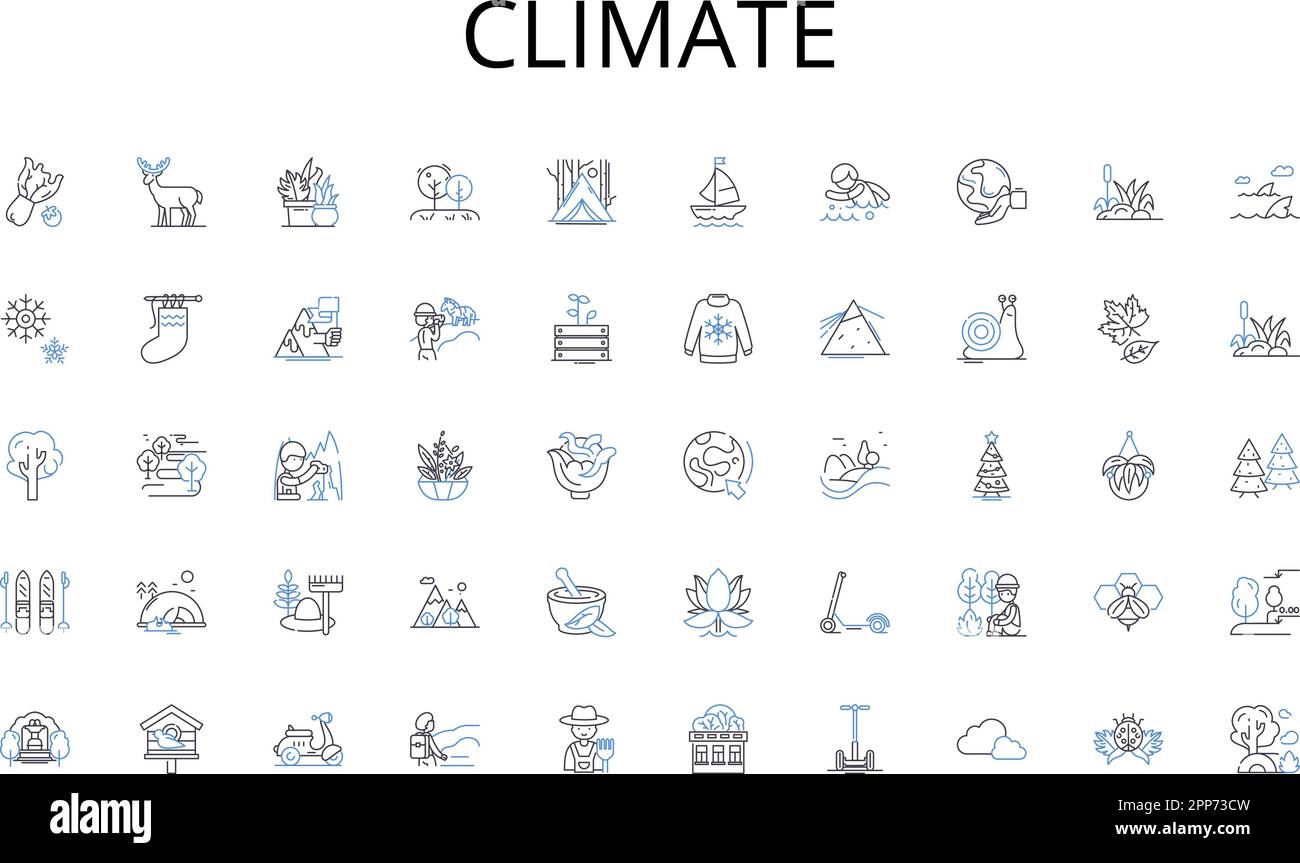 Climate line icons collection. Triumph, Conquest, Win, Success, Glory ...