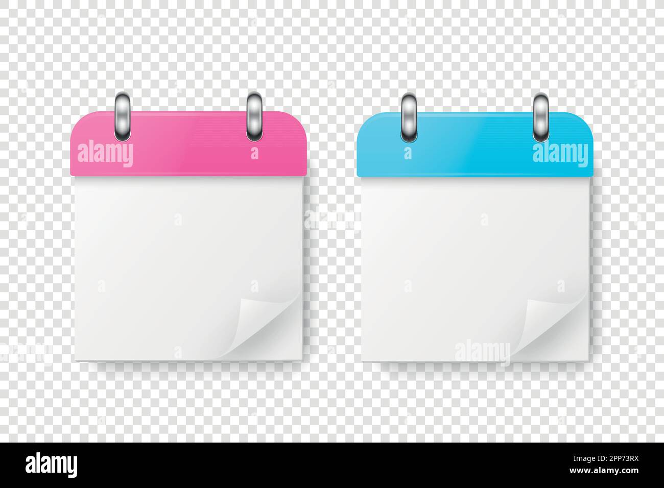 Vector 3d Realistic Paper Classic Simple Minimalistic Pink and Blue ...