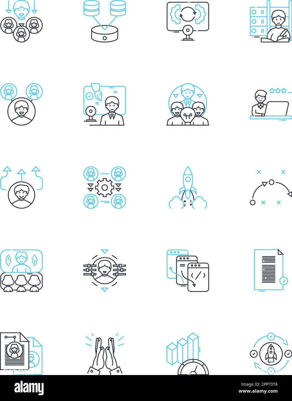 Cooperation linear icons set. Alliance, Collaboration, Harmony, Unity ... Cooperation linear icons set. Alliance, Collaboration, Harmony, Unity ...