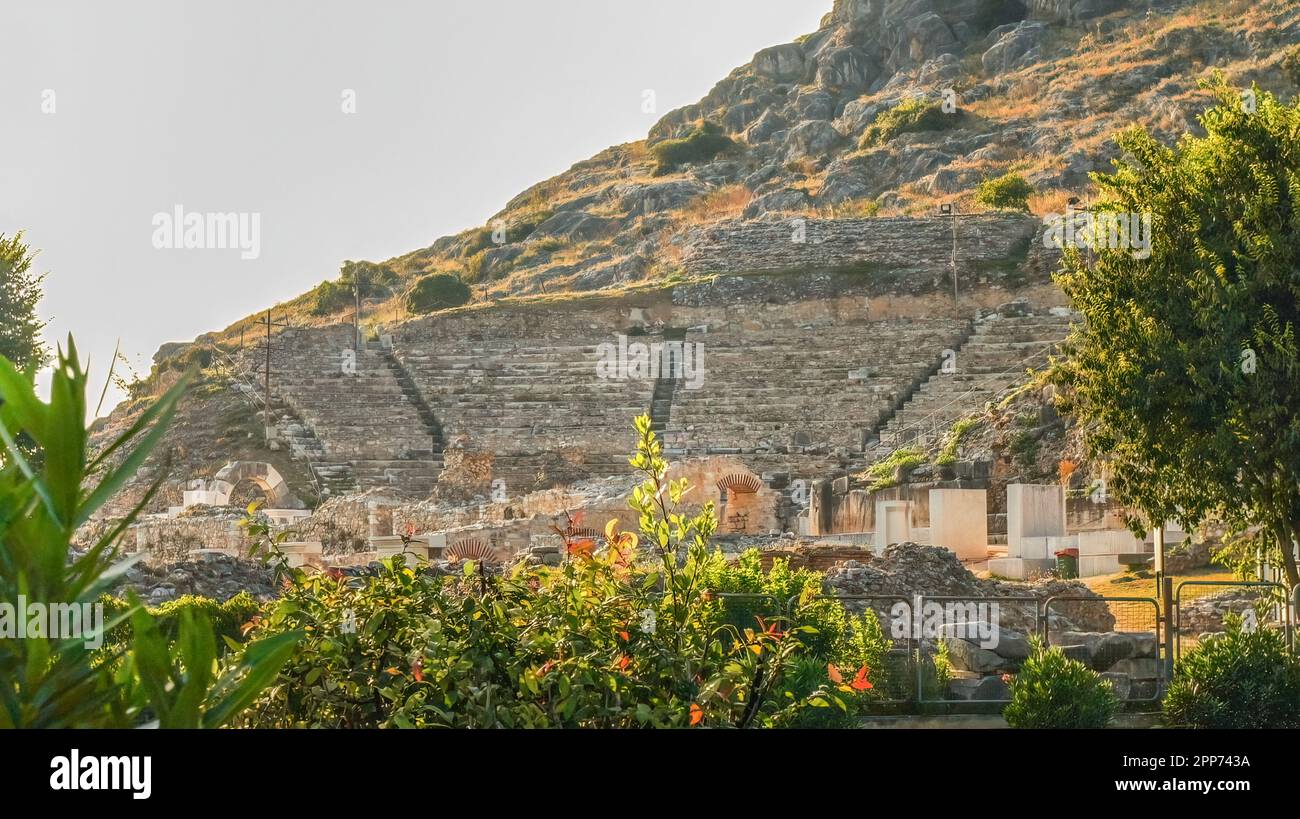 The excursion at ruins of ancient city of Philippi place Kavala Greece ...