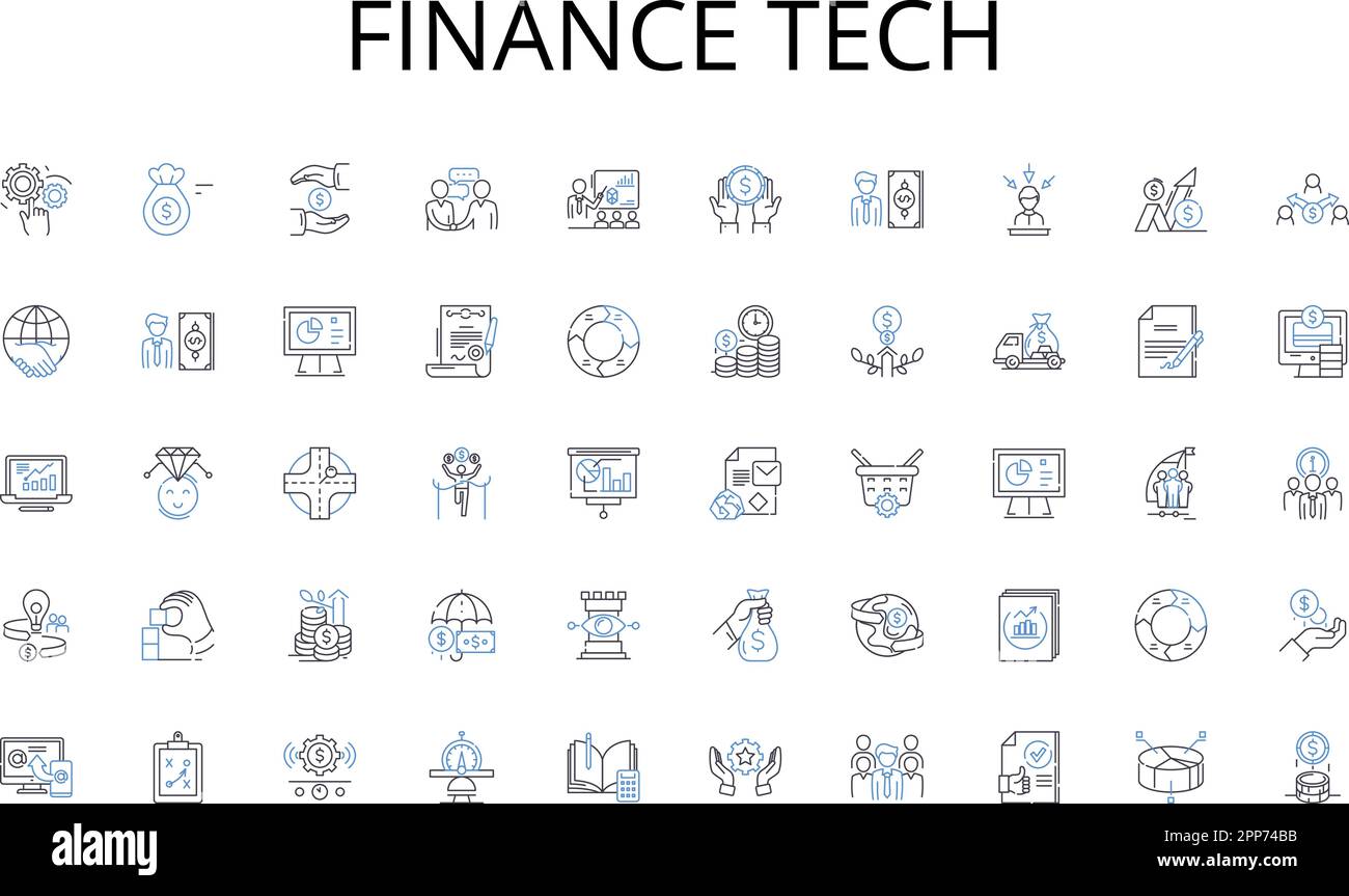 Finance tech line icons collection. Instruction, Pedagogy, Classroom ...