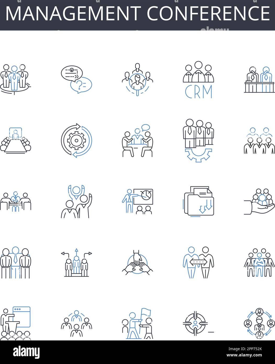 Managerial gathering Stock Vector Images - Alamy