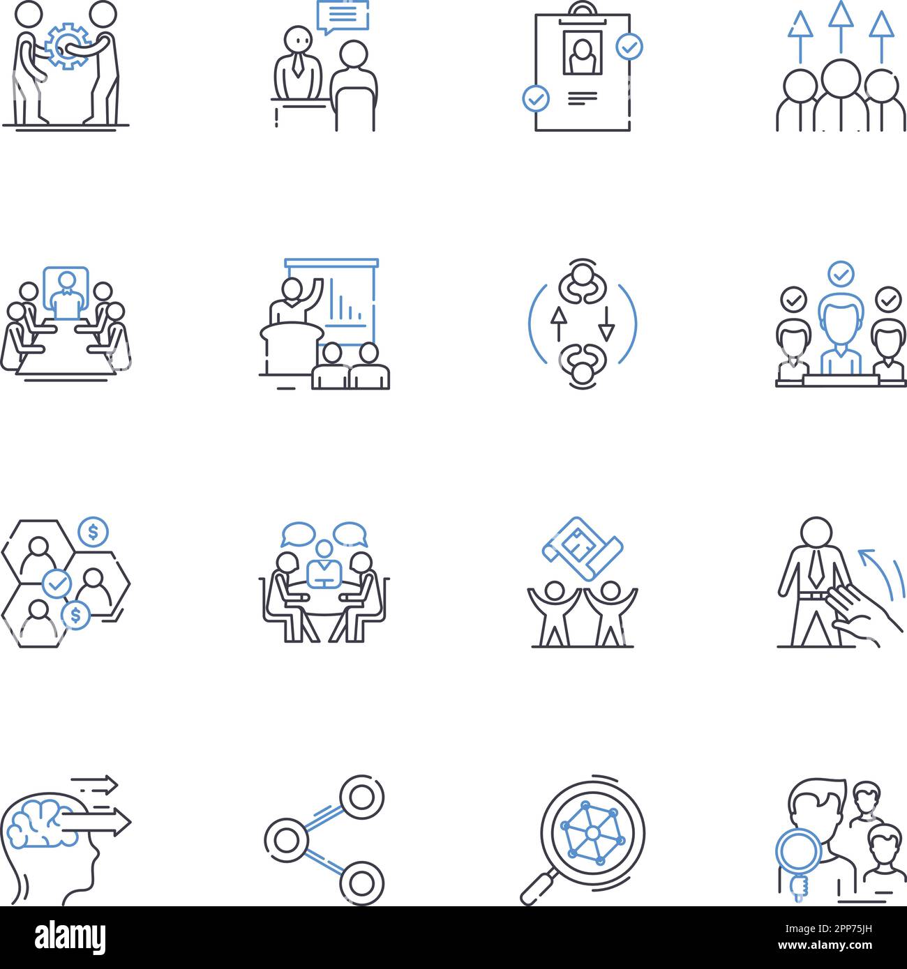 Reliability consistency line icons collection. Dependability, Stability ...