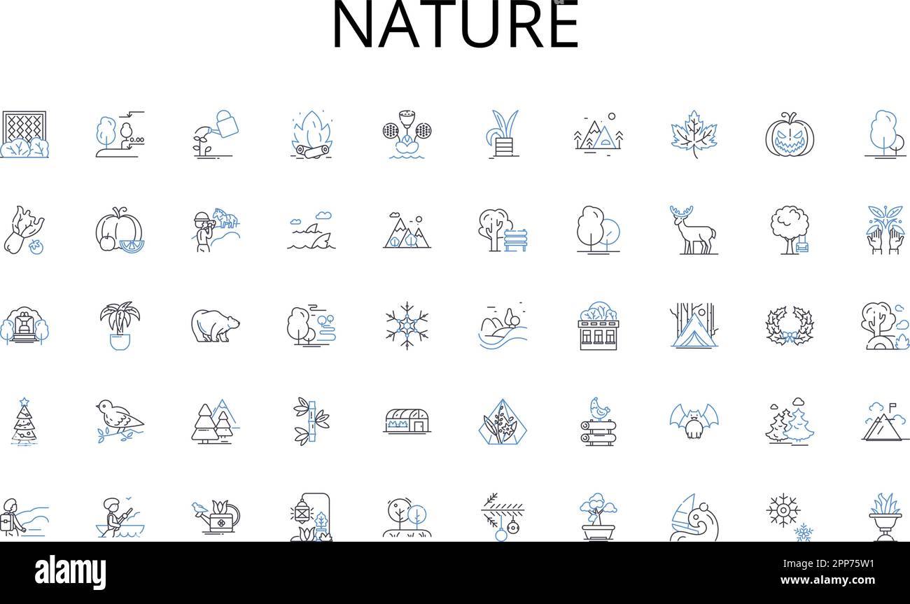 Nature line icons collection. Business, Corporate, Organization ...