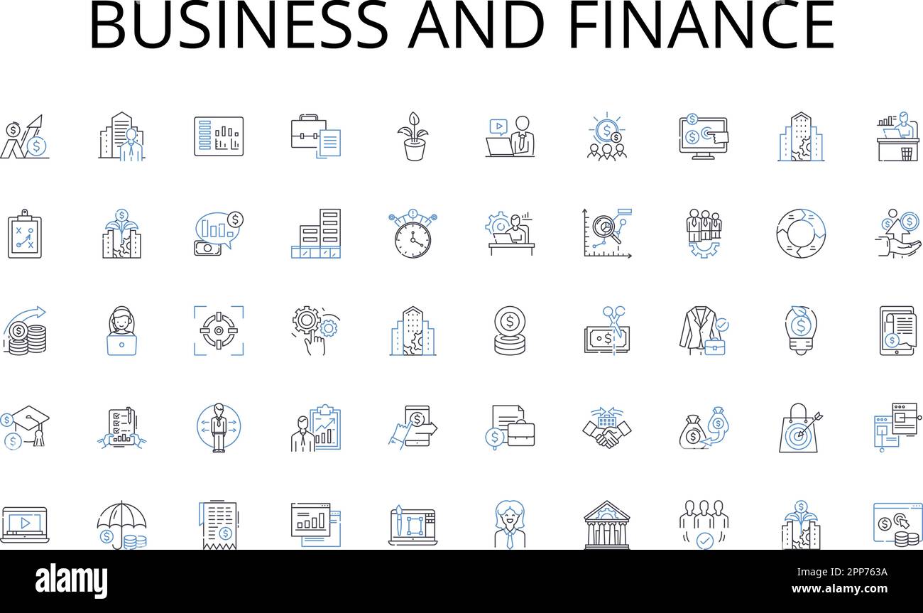 Business and finance line icons collection. Growth, Profitability ... Business and finance line icons collection. Growth, Profitability ...