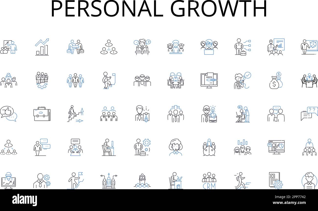 Personal growth line icons collection. E-commerce, Retail, Online ...