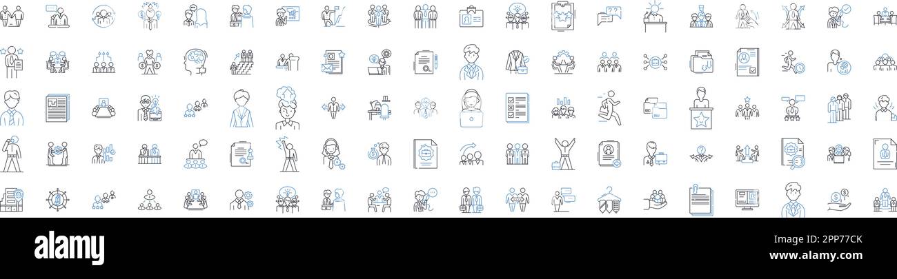 Business hub line icons collection. Nerking, Collaboration, Resources ... Business hub line icons collection. Nerking, Collaboration, Resources ...