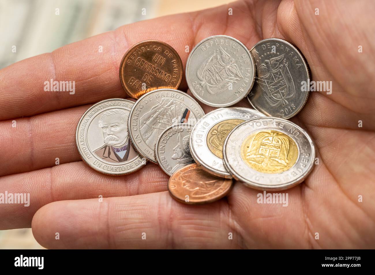 Panamanian balboa currency symbol icon hi-res stock photography and ...