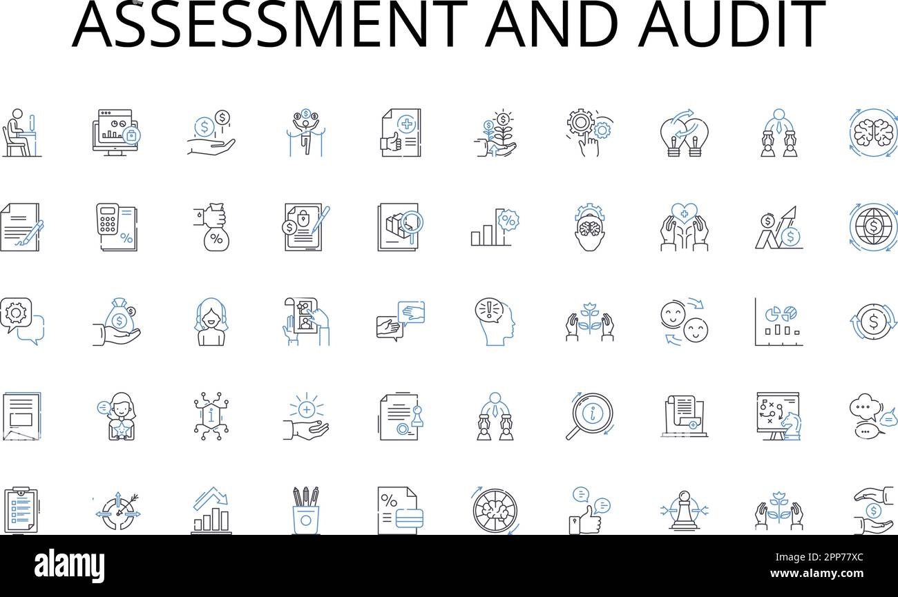 Assessment and audit line icons collection. Savory, Spicy, Sweet ...