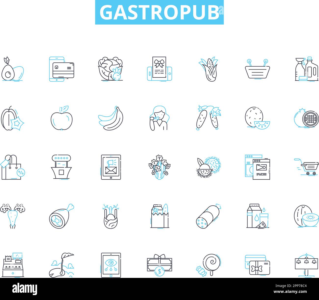 Gastro pub vector vectors hi-res stock photography and images - Alamy