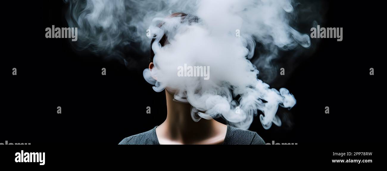 Woman smoking large cigar hi-res stock photography and images - Alamy