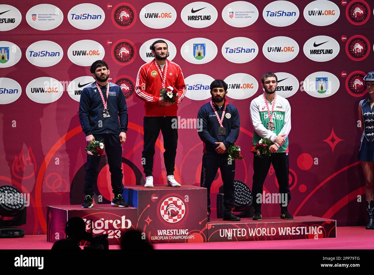 Zagreb, Croatia. 22nd Apr, 2023. ZAGREB, CROATIA - APRIL 22: Silver ...