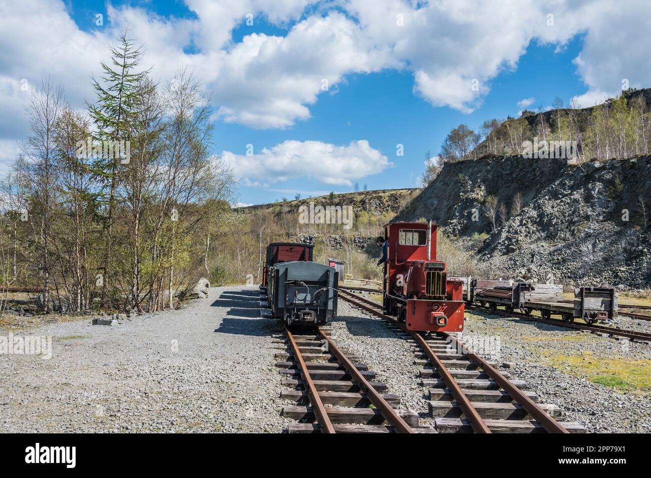 Threlkeld mining museum in black and white hi-res stock photography and ...