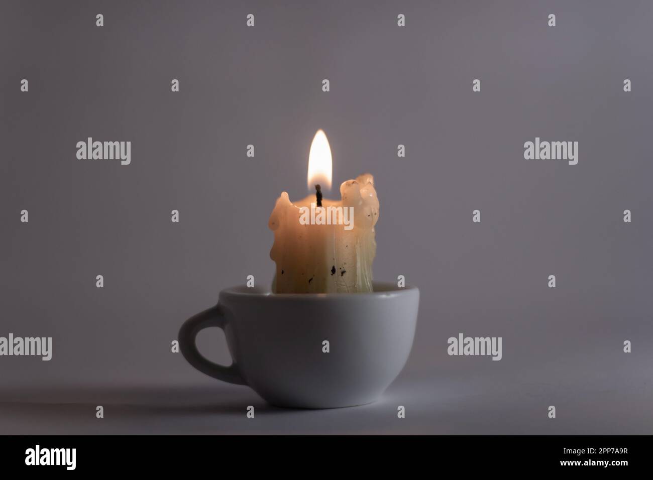 Decorative glass burning candle hi-res stock photography and images - Alamy