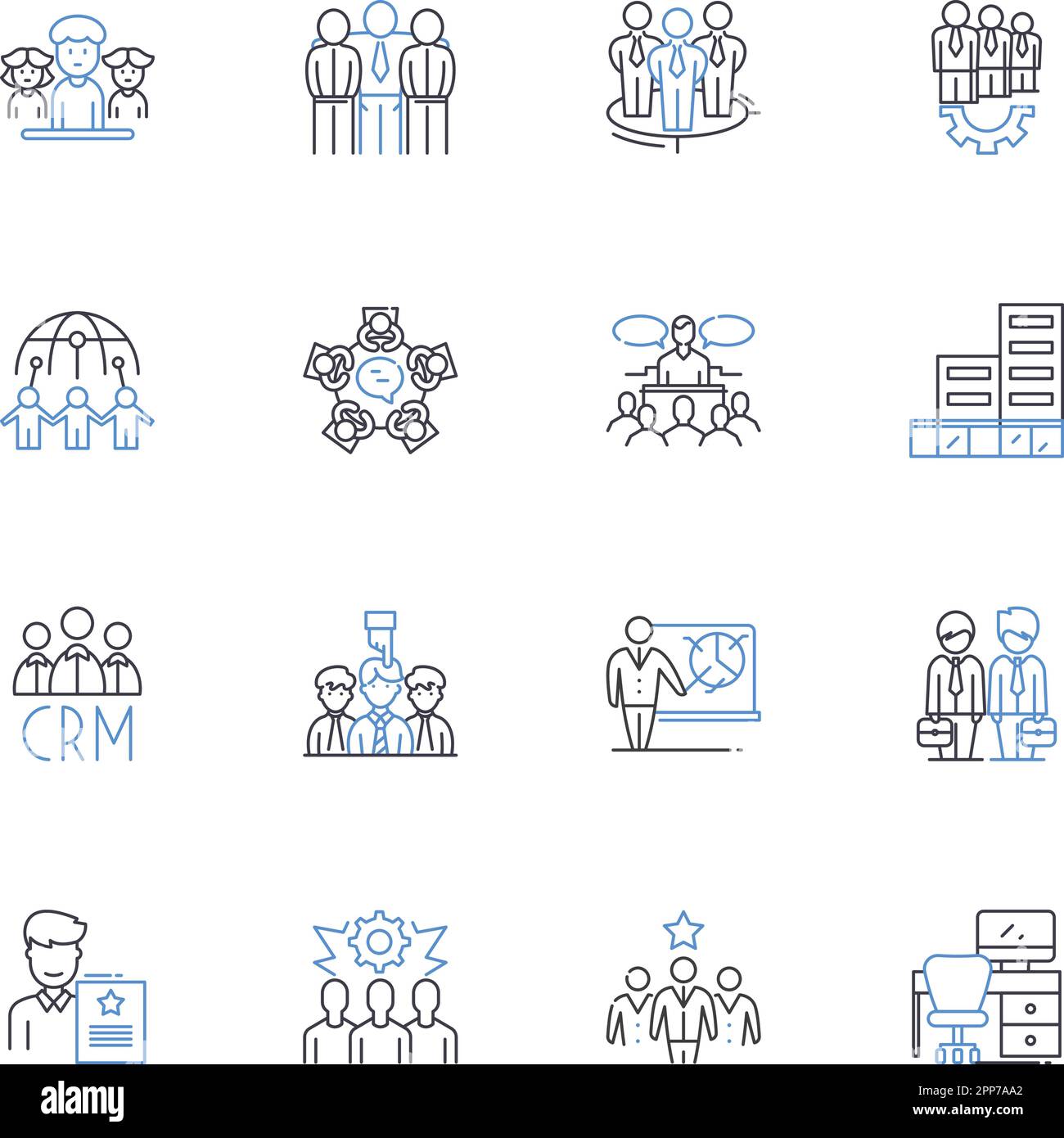 Union line icons collection. Solidarity, Unity, Equality, Democracy ...