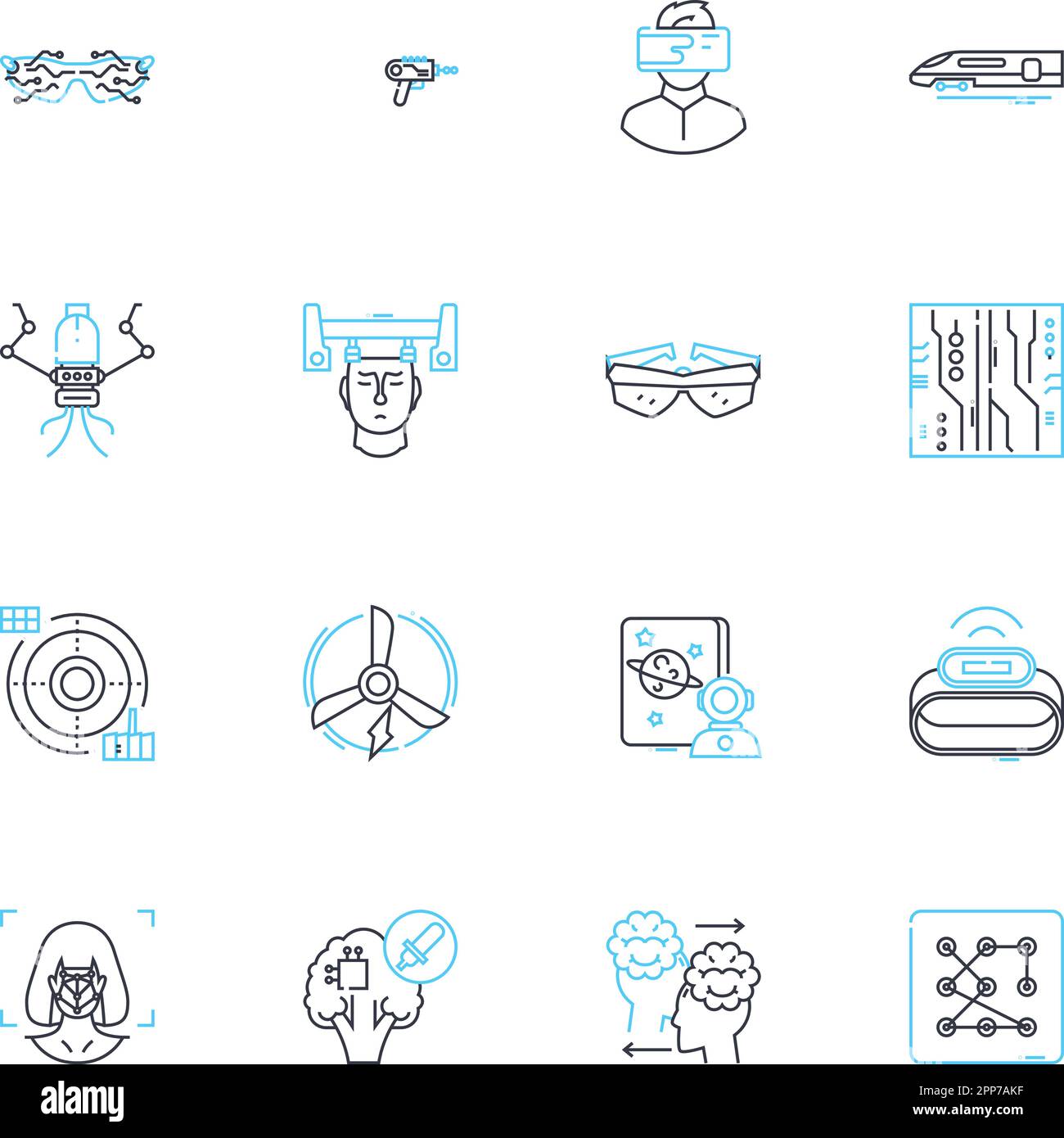 Upcoming approaches linear icons set. Innovations, Advancements ... Upcoming approaches linear icons set. Innovations, Advancements ...