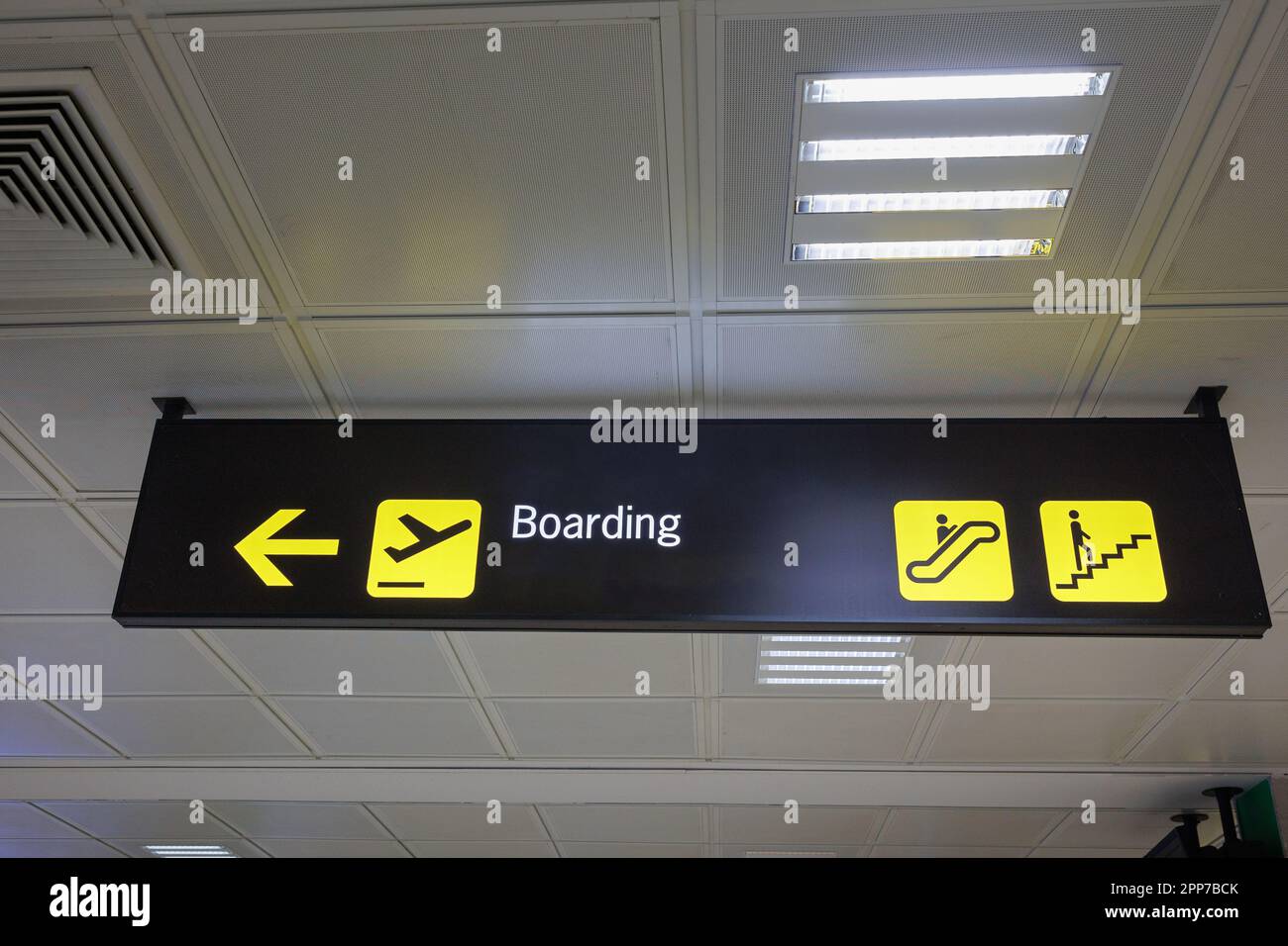 Symbols, Signs and Directions inside Aeroport Areas Stock Photo - Alamy