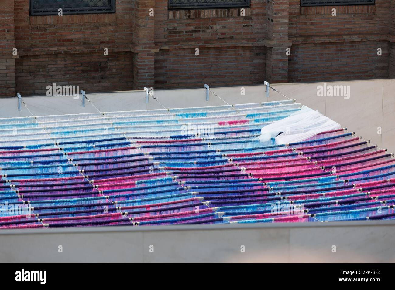 Very Thin Cloth Sheets of Various Colors in Blue, Purple, Fuchsia ...