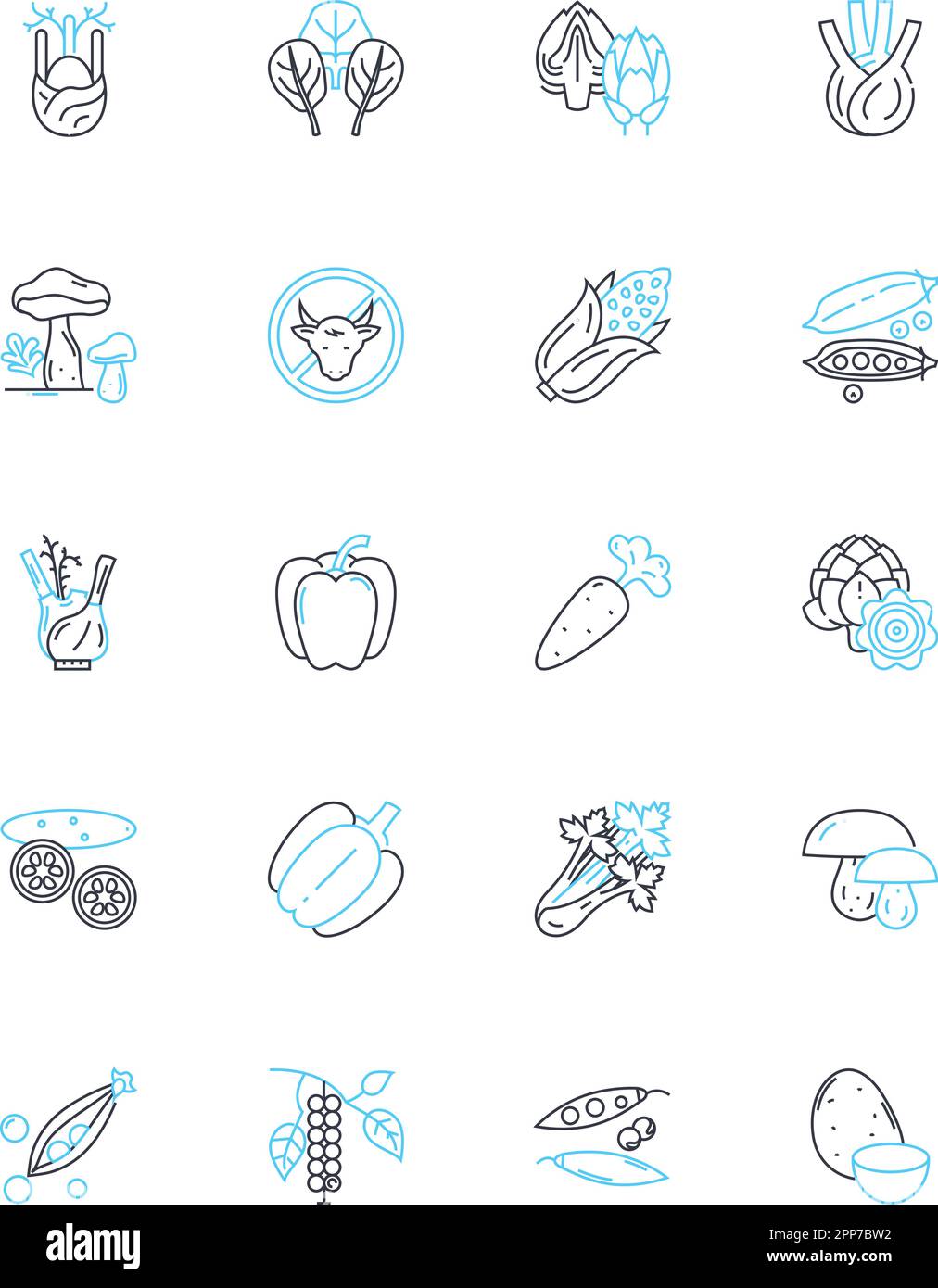 Crops linear icons set. Harvest, Irrigation, Grow, Fertilizer ...