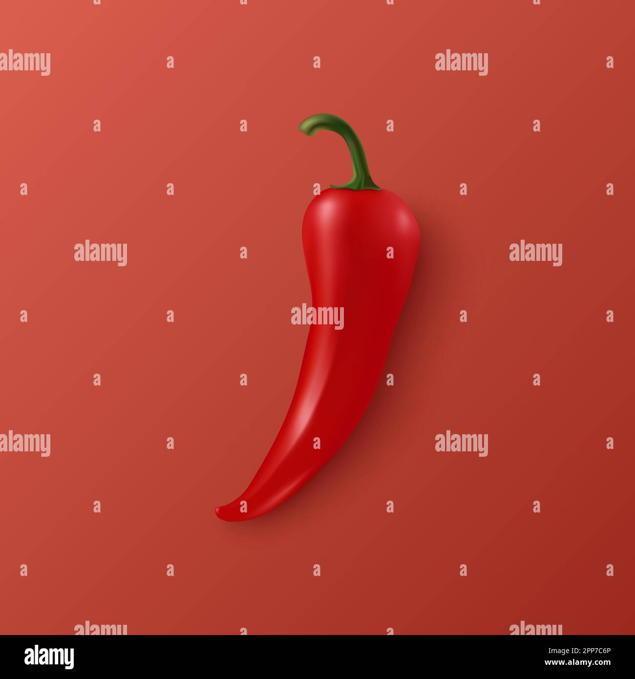 One red chilli Stock Vector Images - Alamy