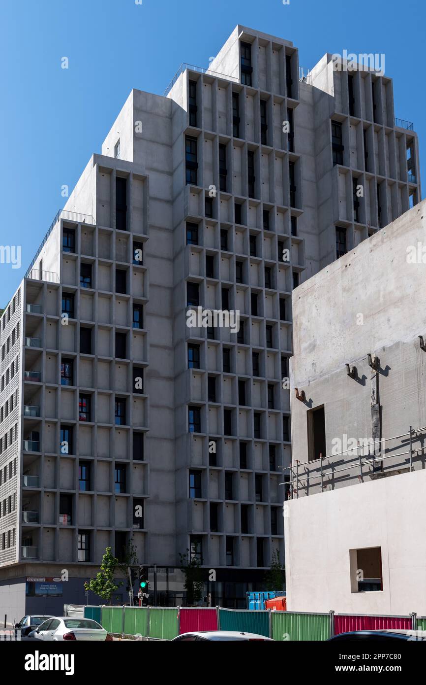 View of the construction sites of the Euromed 2 project in Marseille ...