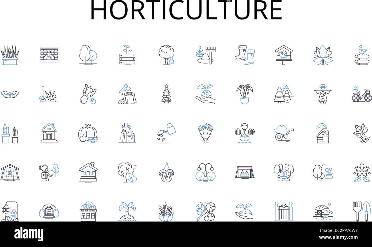 Horticulture line icons collection. Entrepreneurship, Innovation ...