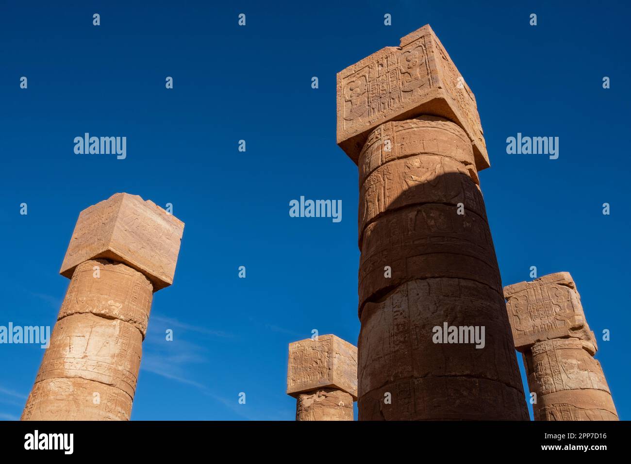 Columns at the Temple of Amun, Naqa, Sudan Stock Photo - Alamy