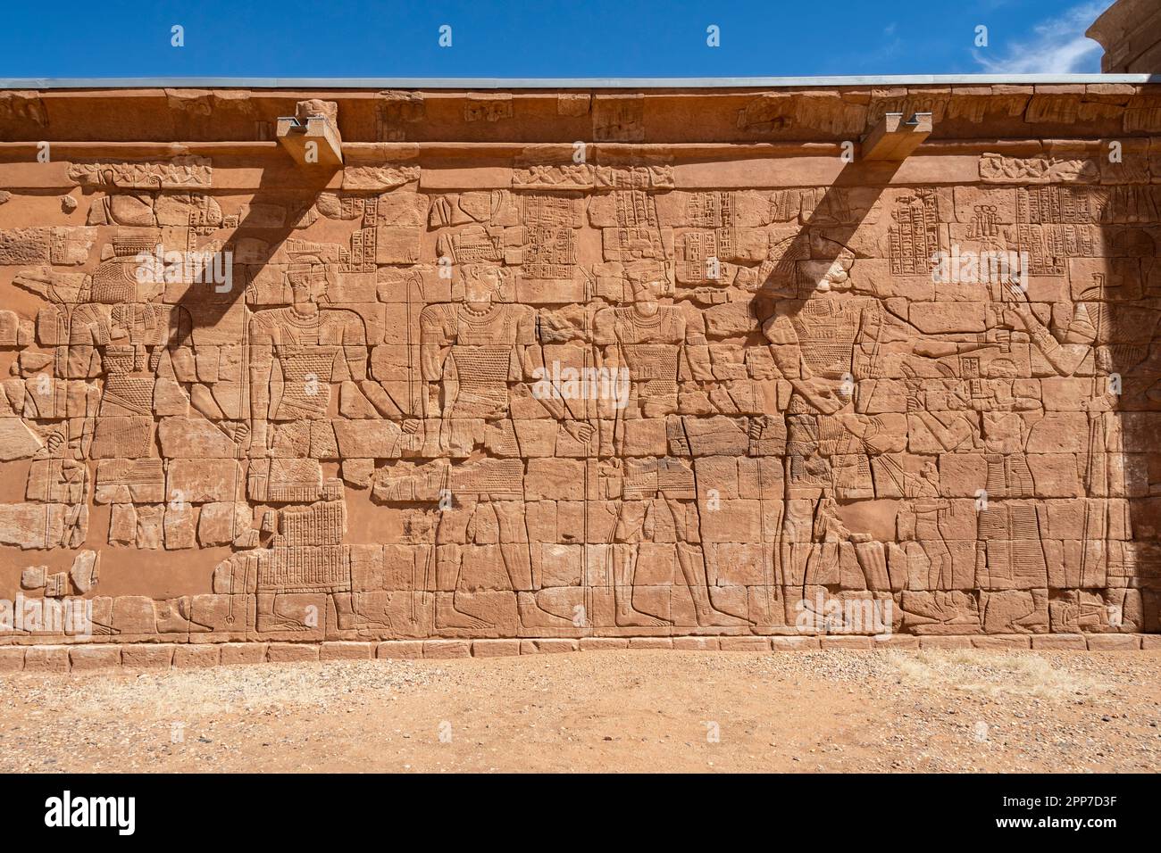 Relief Carvings on the Temple of Apedemak, Naqa, Sudan Stock Photo - Alamy