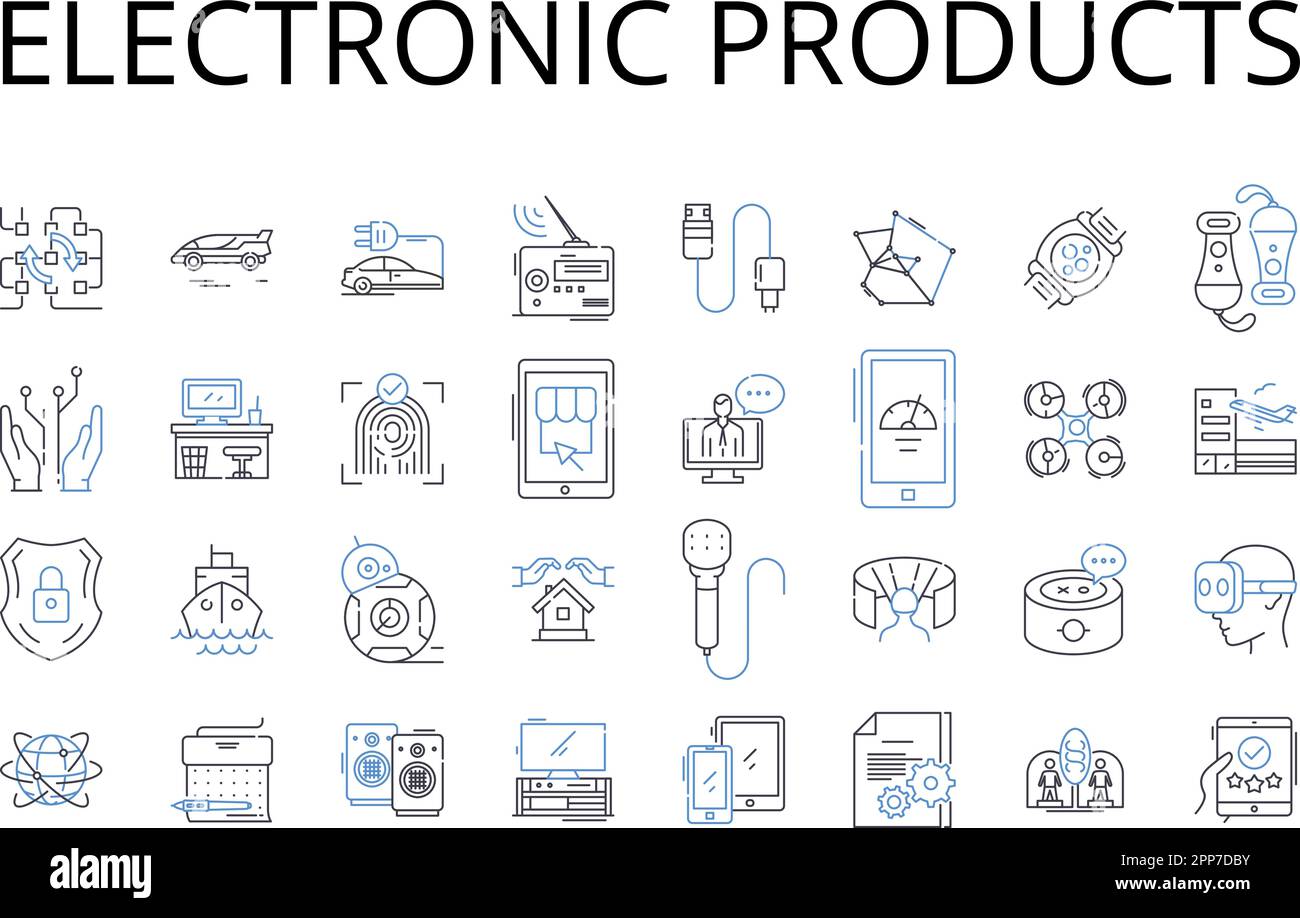 High tech products Stock Vector Images - Alamy