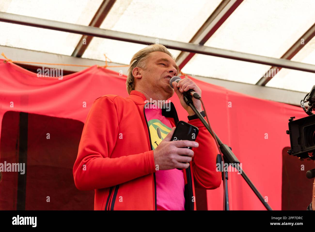 London, UK. 23rd Apr, 2023. Climate change activists Extinction ...