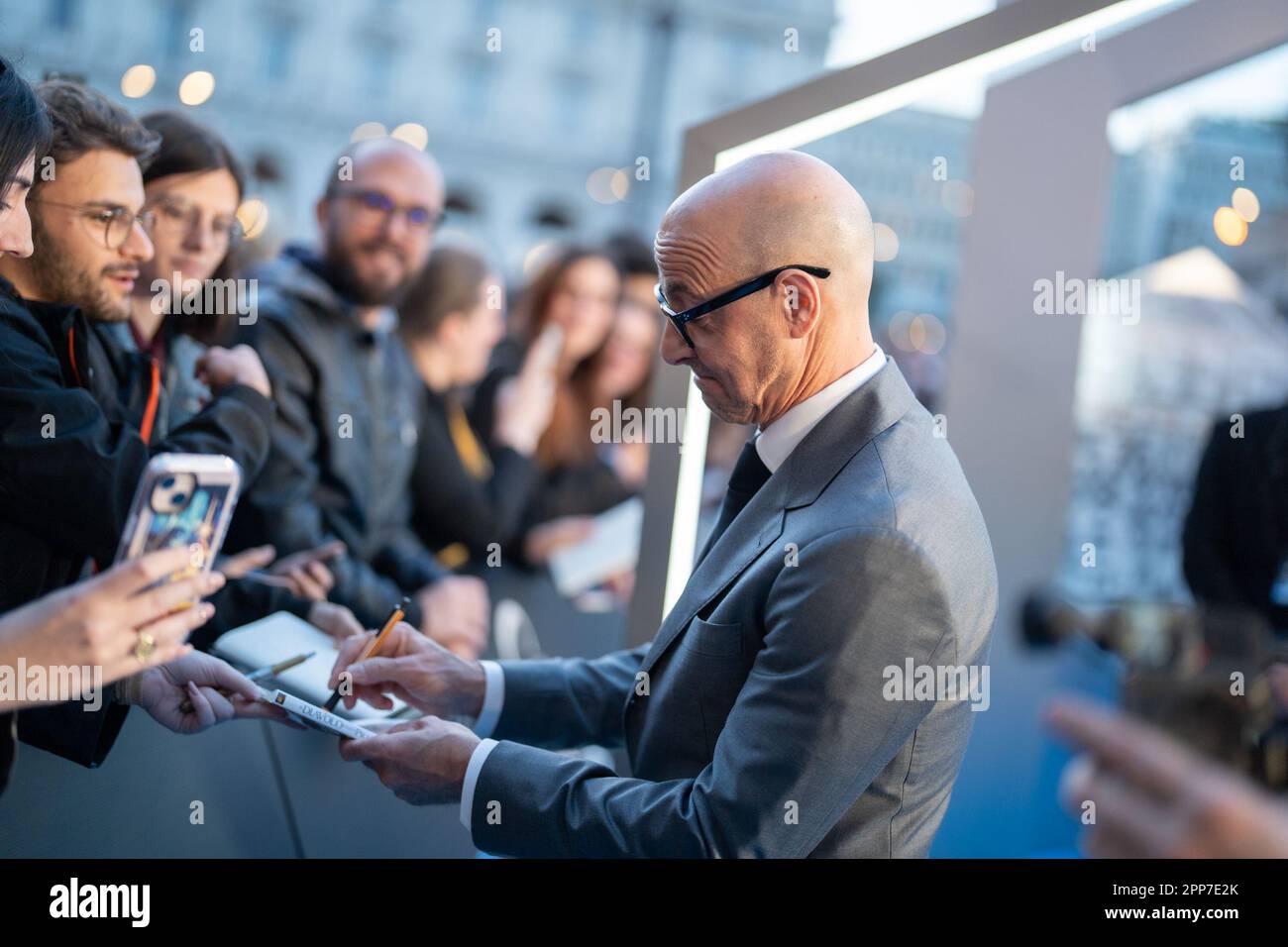 Rome, Italy. 21st Apr, 2023. Stanley Tucci attends the premiere of ...